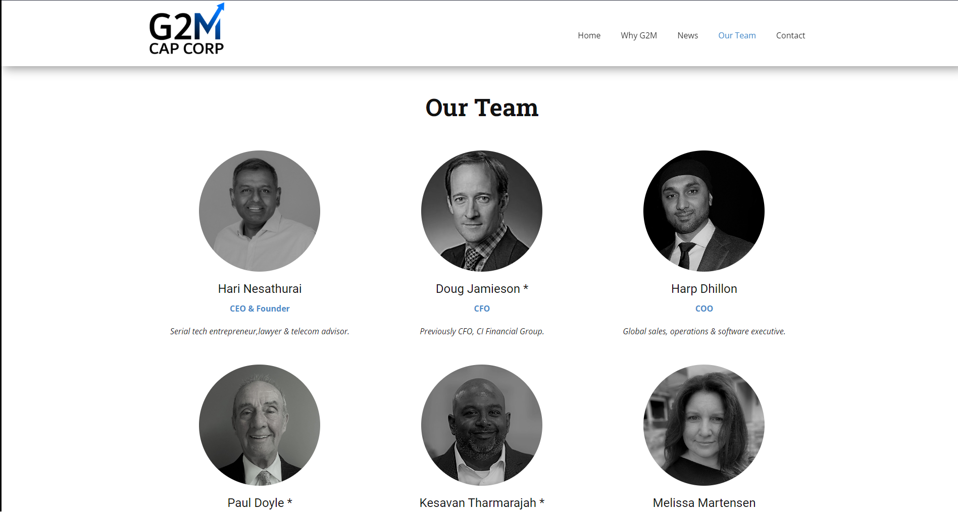 Team | G2M Cap Corp.